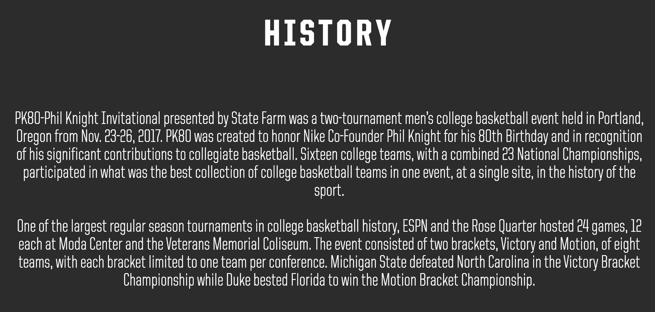 When is PK85? Teams, bracket, schedule, TV info for Phil Knight ...